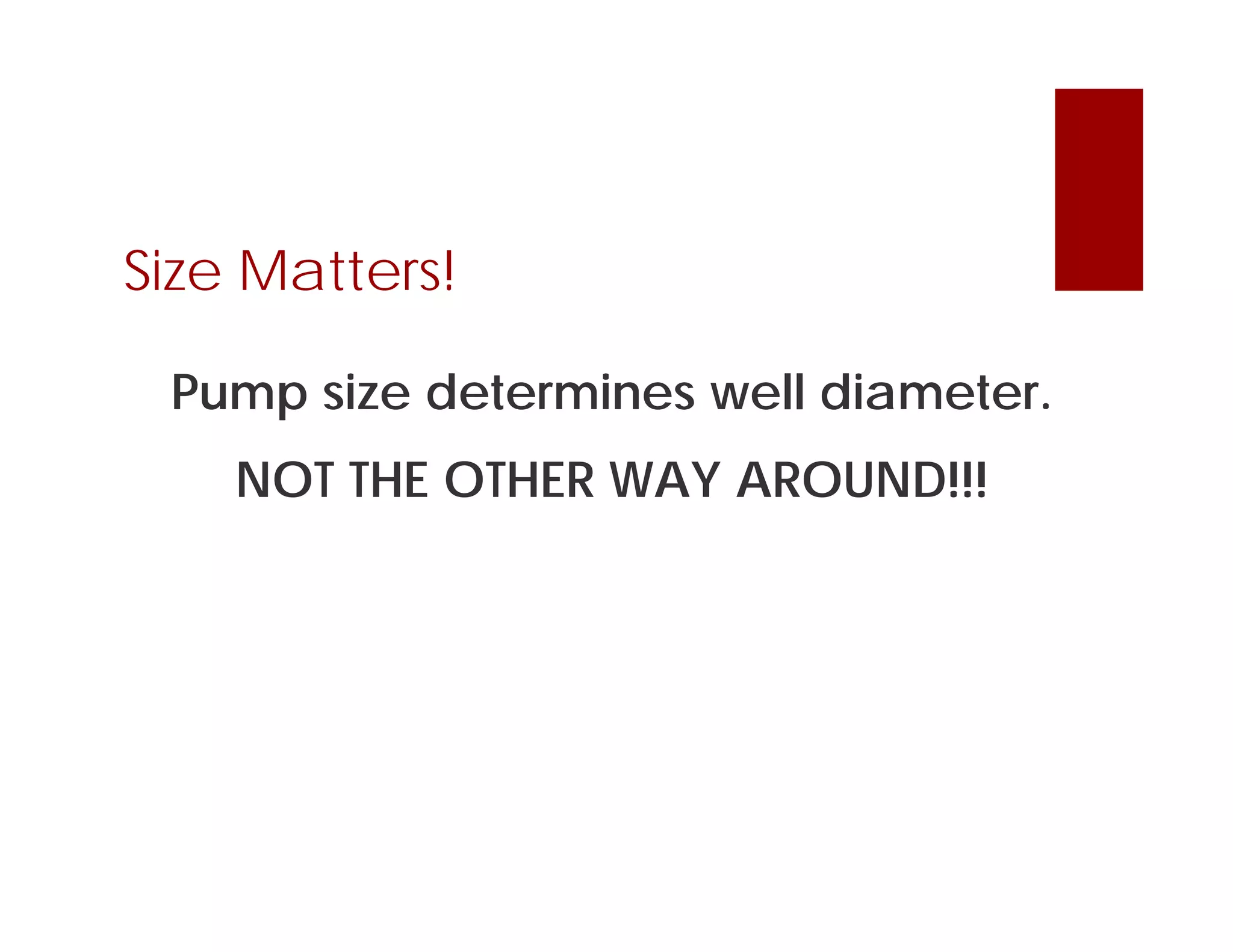 Submersible pump sizing | PDF