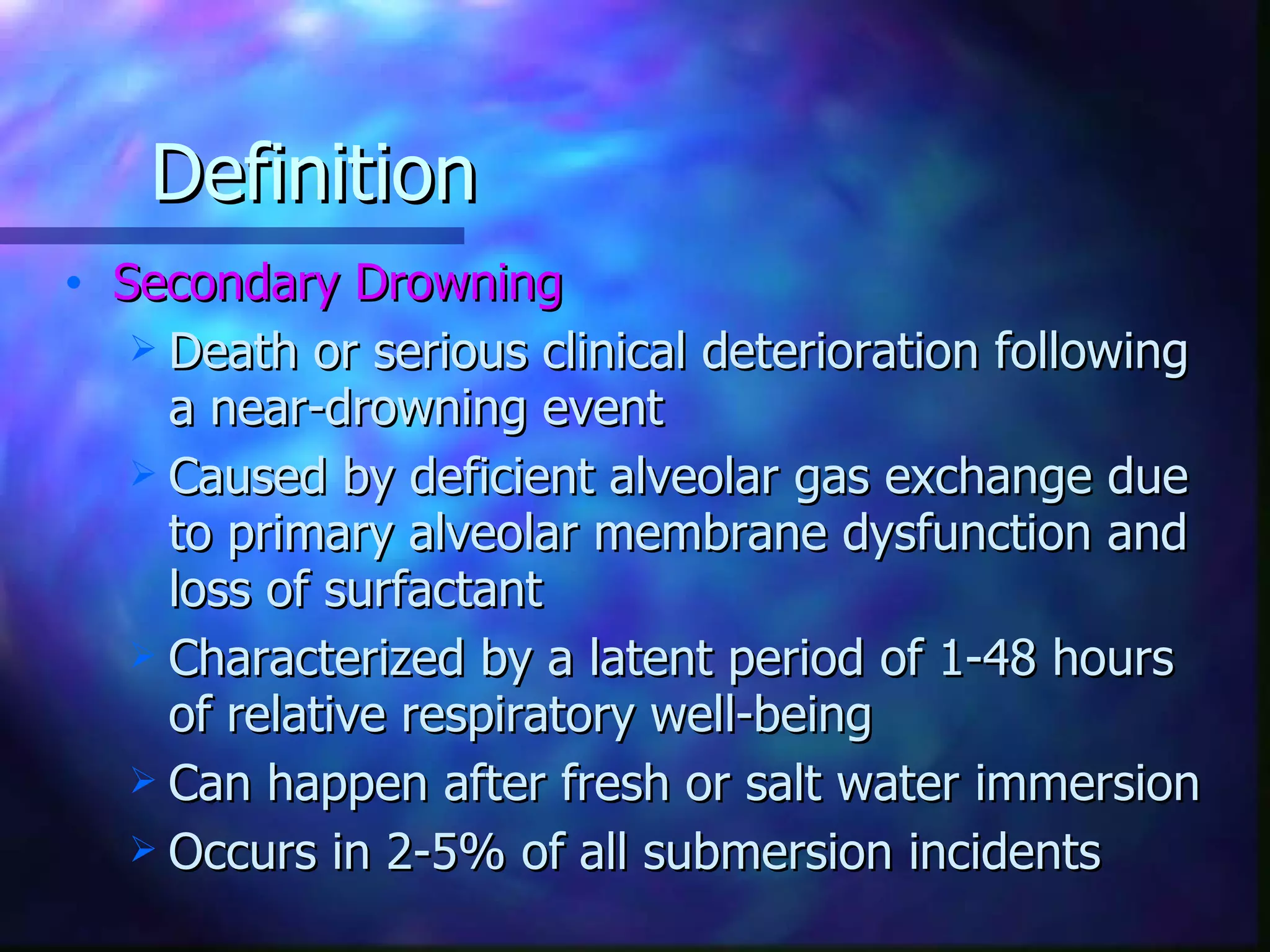 Submersion injury | PPT