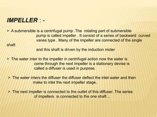 Submersible pump ppt | PPTX