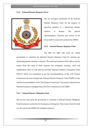 Disaster Management Act, 2005 | PDF