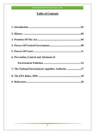 Environmental (Protection) Act, 1986 | PDF