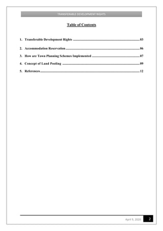 Transferable Development Rights | PDF