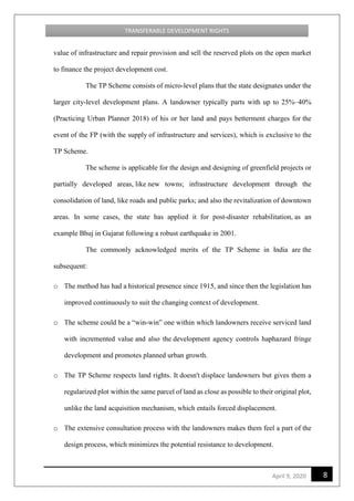 Transferable Development Rights | PDF