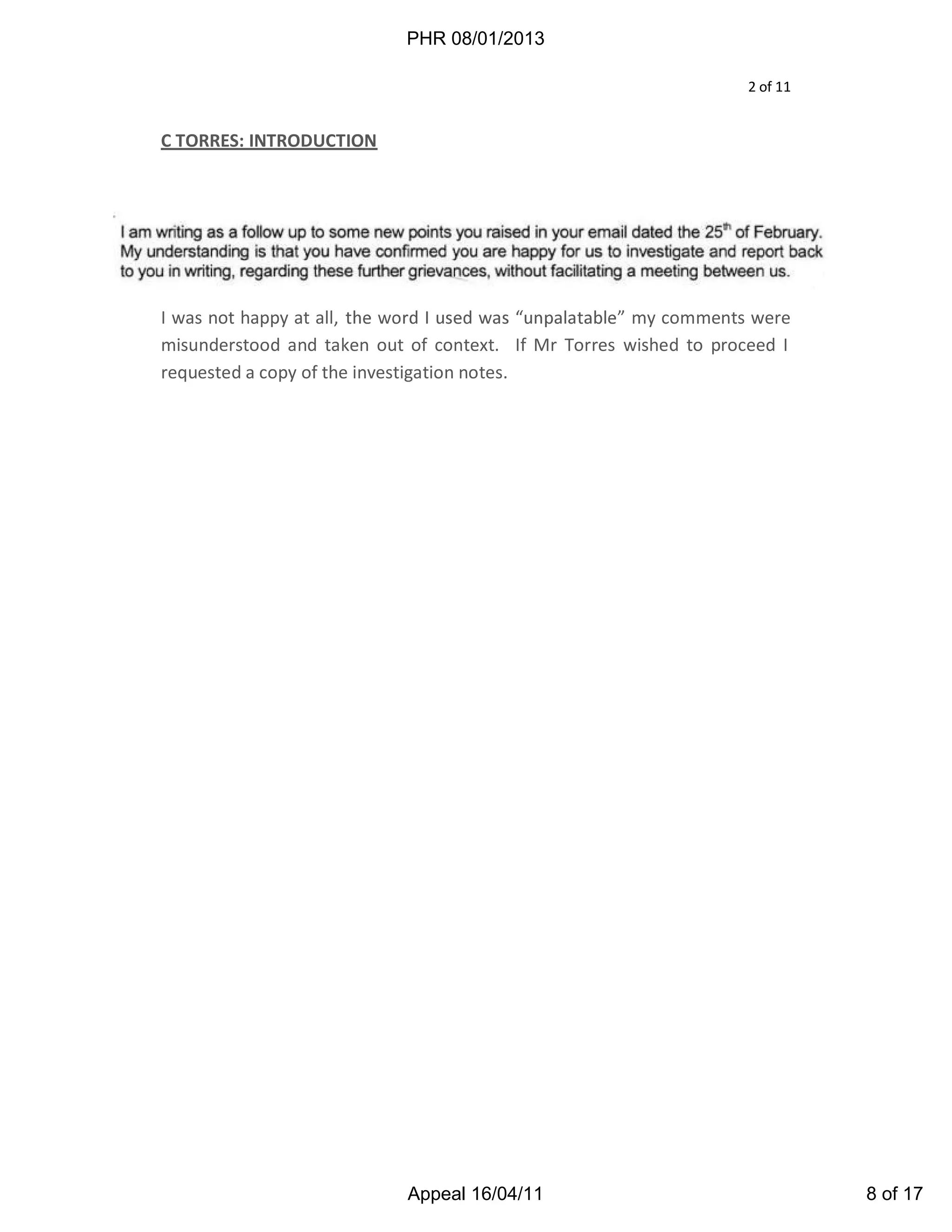 Employment Tribunal Written Submission | PDF