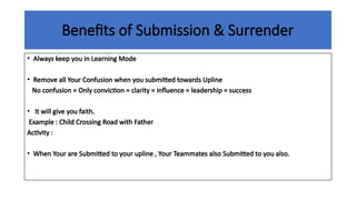 Submission and surrender presentation is | PPTX