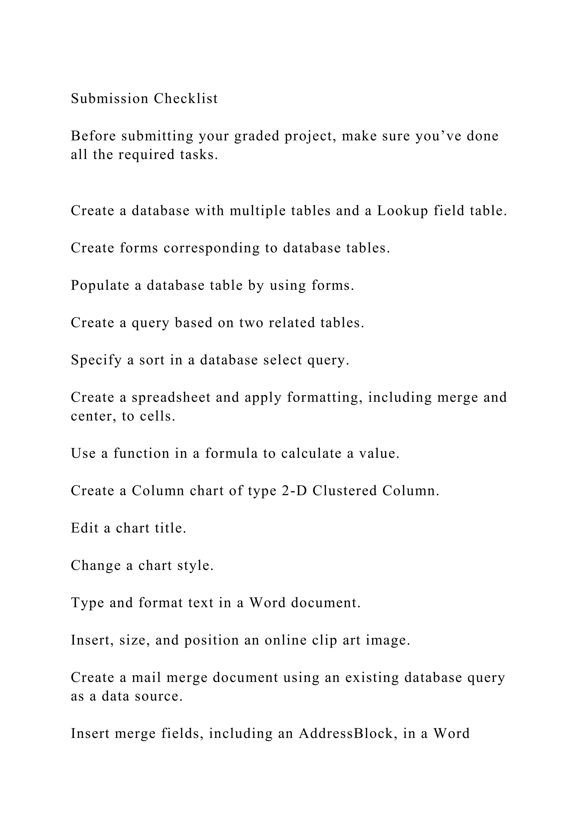 Submission ChecklistBefore submitting your graded project, make .docx
