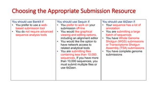 SUBMISSION OF DNA SEQUENCES .pptx