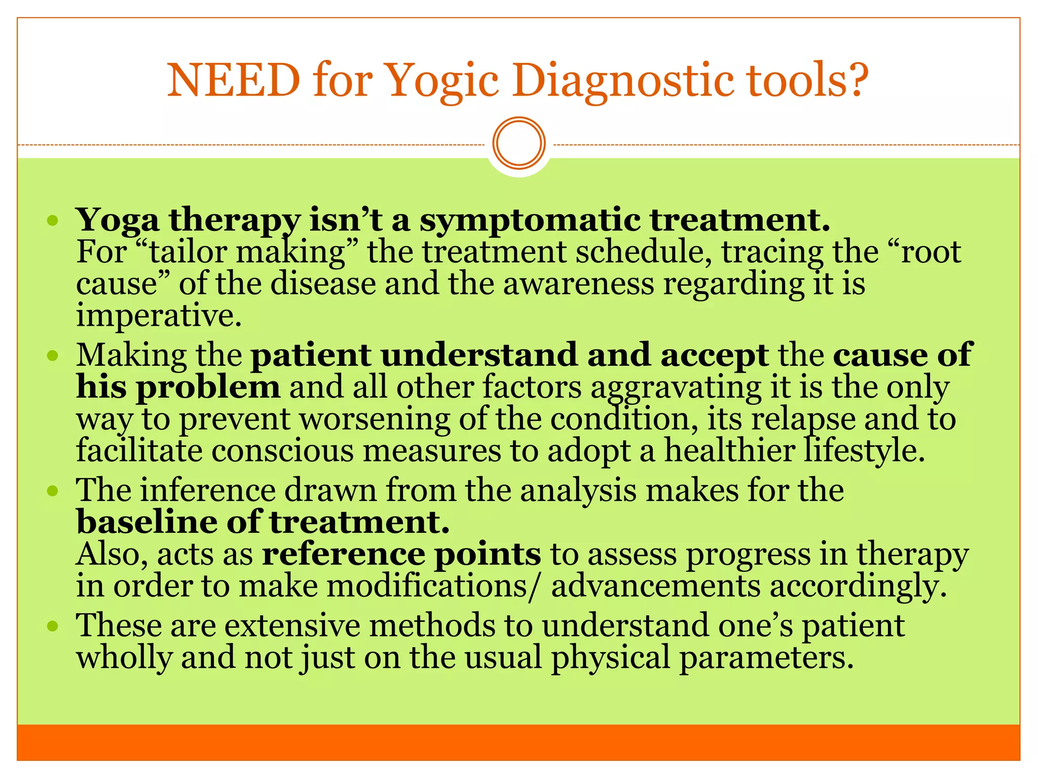 Yogic Diagnostic Tools | PPTX