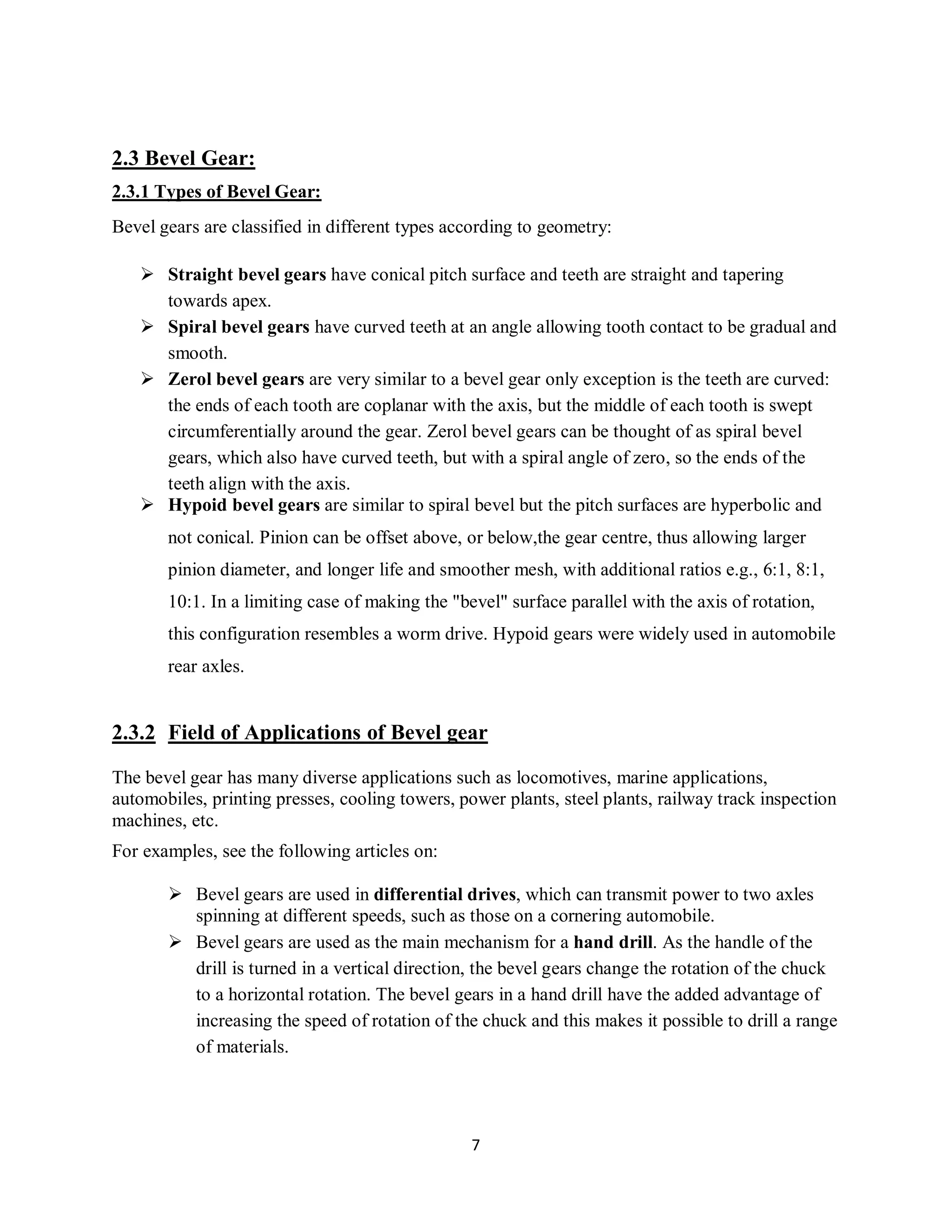 Design and construction of Bevel gear | PDF