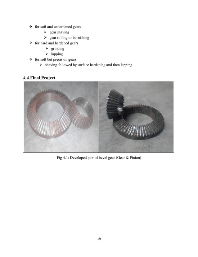 Design and construction of Bevel gear | PDF