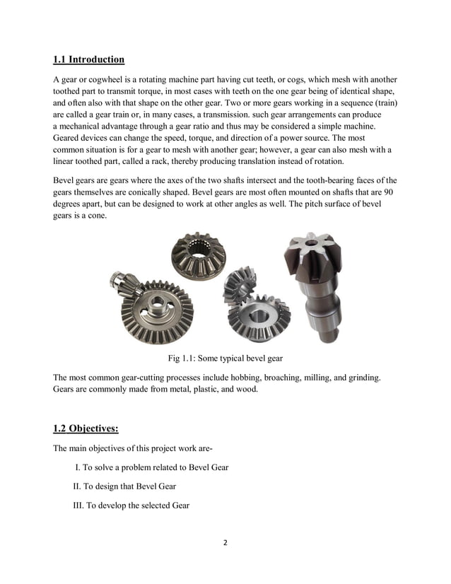 Design and construction of Bevel gear | PDF