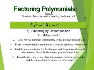 Factorization | PPT