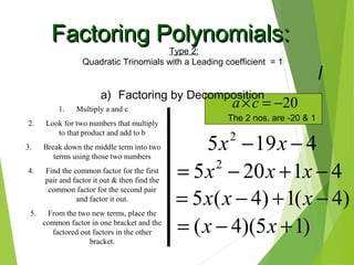 Factorization | PPT