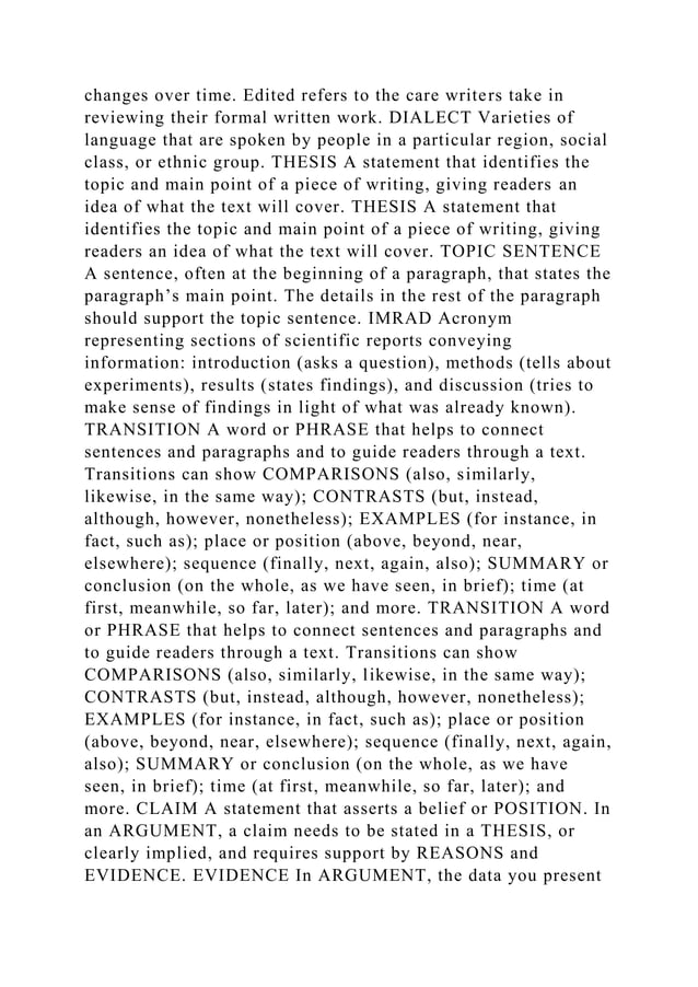 Submit one well-developed, thorough paragraph synopsis of Chapter 4 .docx