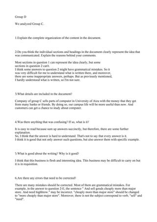 Submit peer review exercise # 1 | PDF