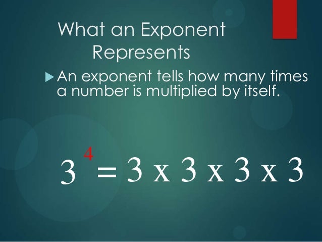 exponents