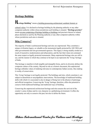 Restoration of TUTU Imam Palace ,Patna | PDF