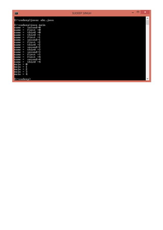 Java Program | DOCX | Programming Languages | Computing