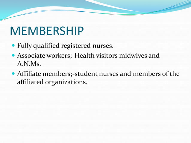 Trained Nurses Association of India | PPTX