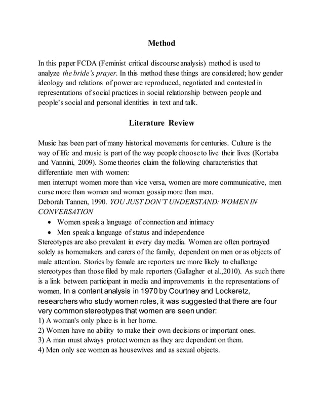 Feminist Critical Discourse Analysis Of Dua E Reem Pdf