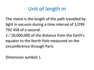 Basic Physics Quantities | PPTX