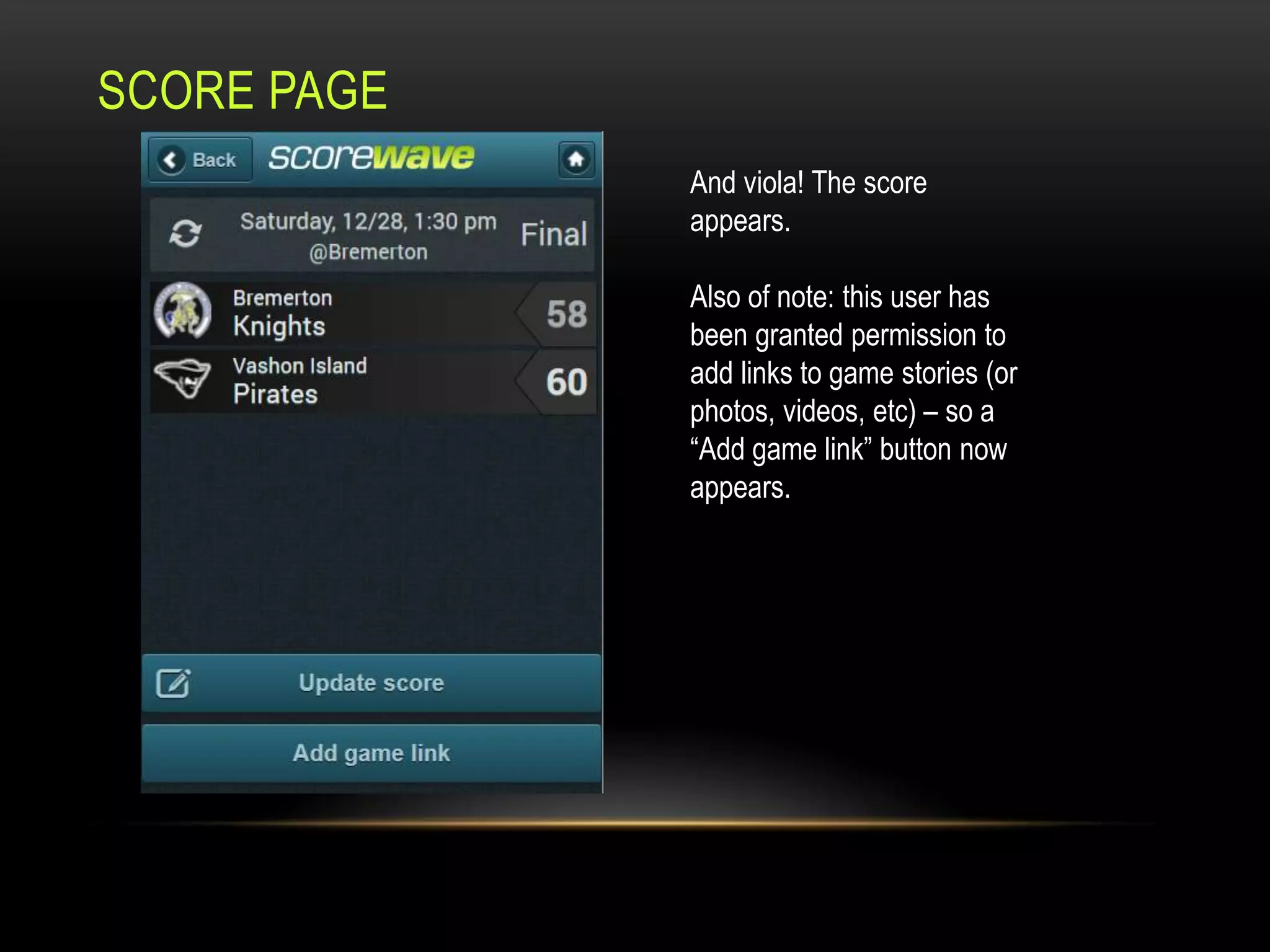 Sharing scores with Scorewave! | PPTX