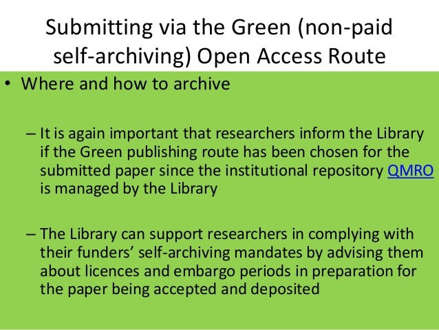 Submitting a paper for publication