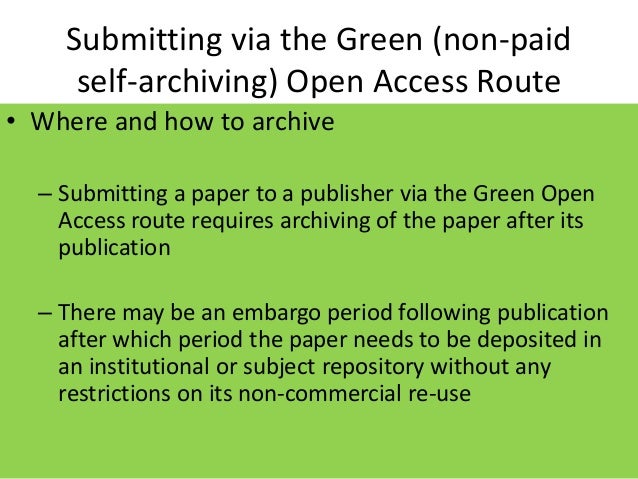 Submitting a paper for publication