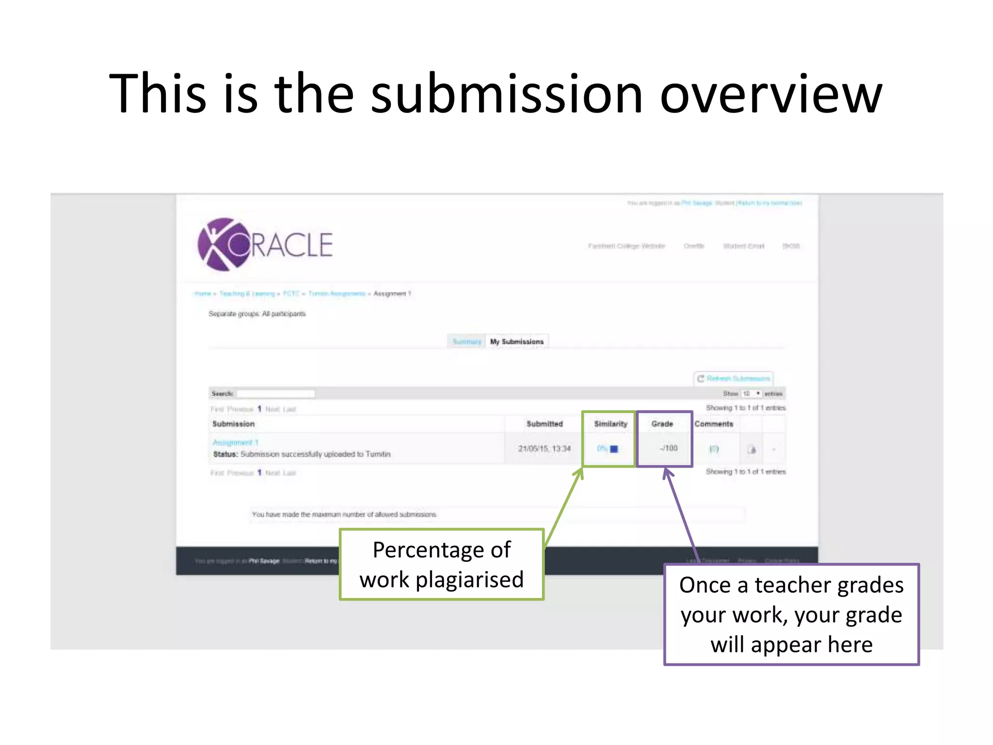 Submitting assignments | PPTX