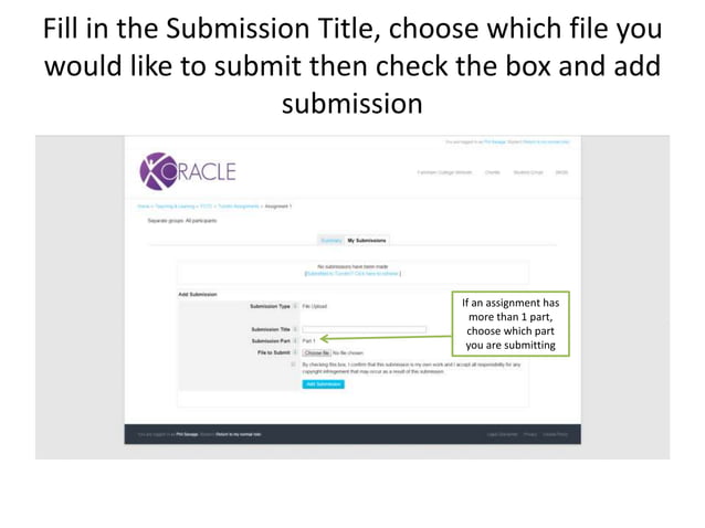 Submitting assignments | PPTX