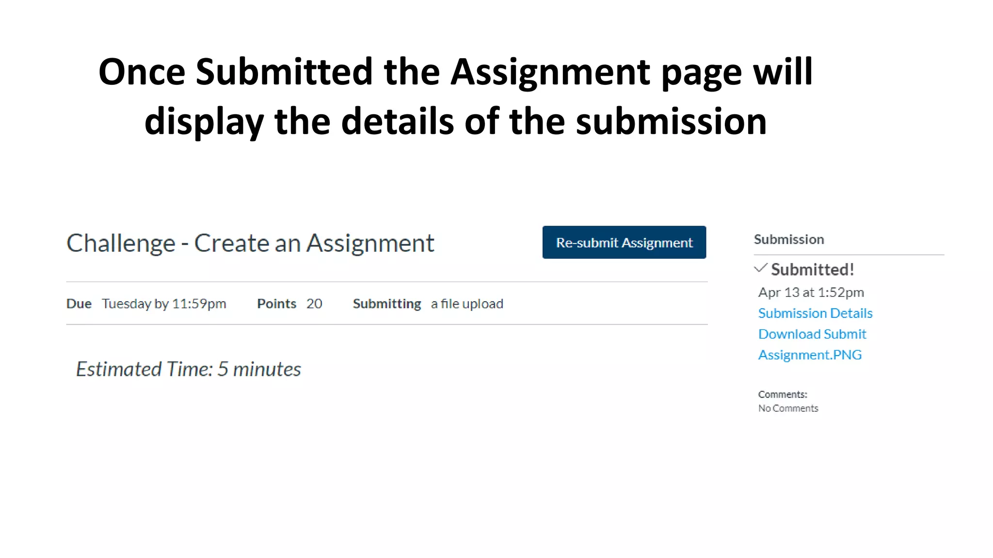 Submitting assignments | PPT