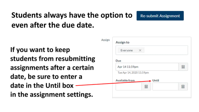 Submitting assignments | PPT