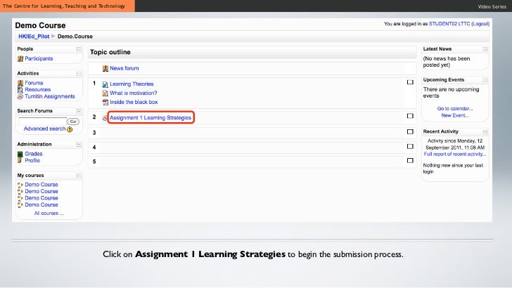 Submitting assignments to turnitin for similarity check (For Student)