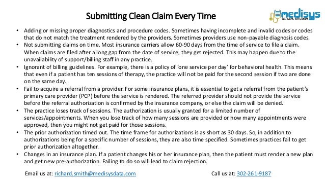 Submitting clean claim every time | PDF