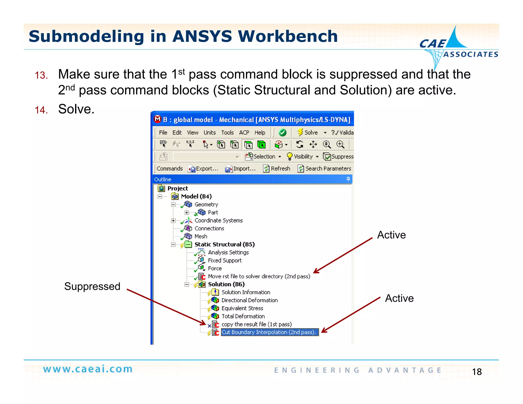Submodeling using ansys_workbench_v12 | PDF