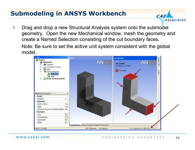 Submodeling using ansys_workbench_v12 | PDF