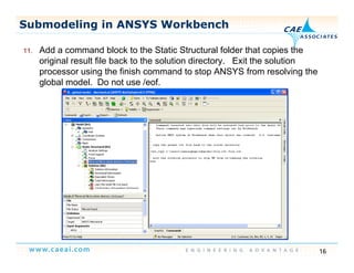 Submodeling using ansys_workbench_v12 | PDF