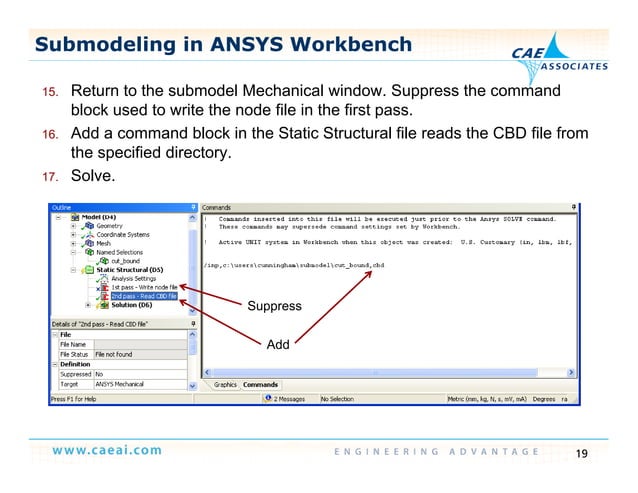 Submodeling using ansys_workbench_v12 | PDF