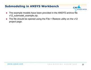 Submodeling using ansys_workbench_v12 | PDF