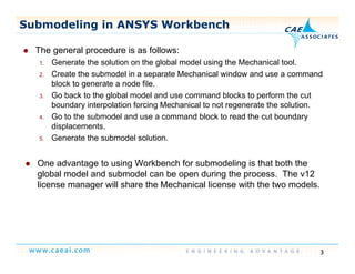Submodeling using ansys_workbench_v12 | PDF