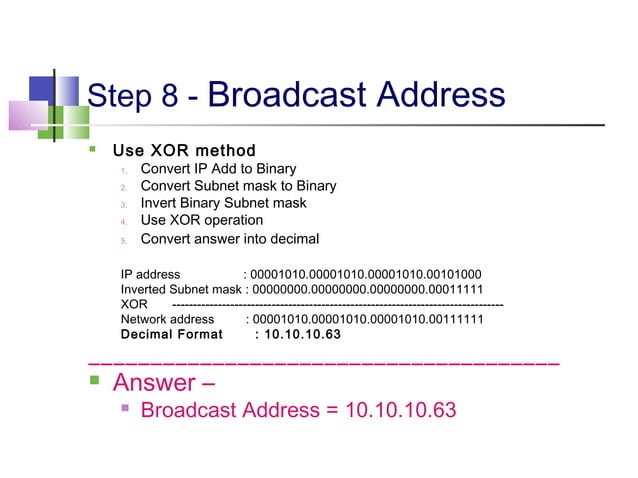 Subnetting Made Easy | PPT | Computer Networking | Computing