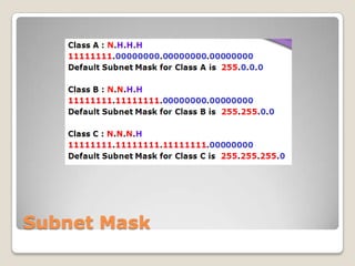Subnet mask | PPTX