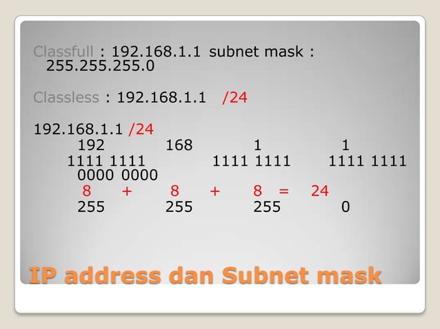 Subnet mask | PPTX