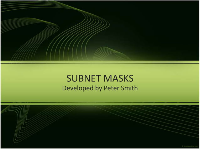 Subnet Masks | PPTX | Computer Networking | Computing