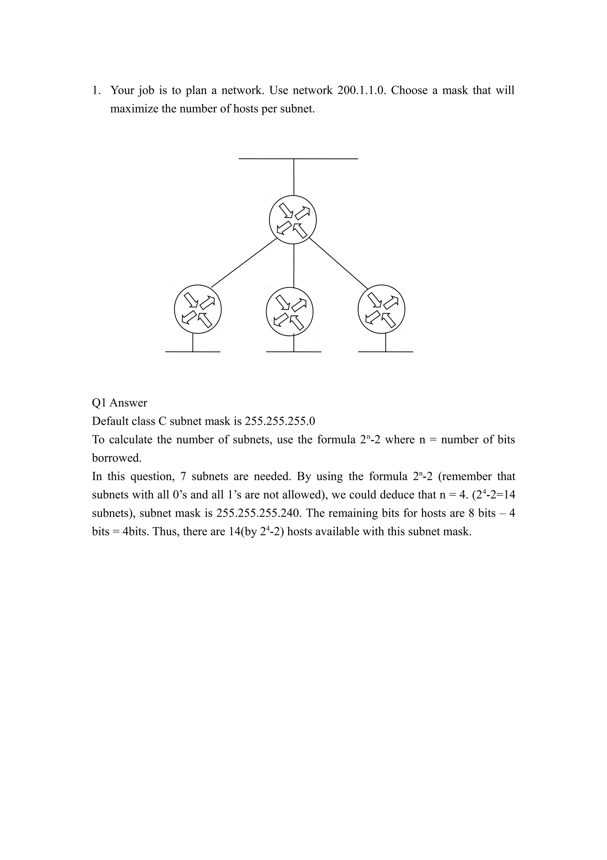 Subnet questions with ans(networking) | DOC