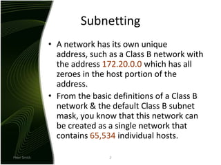 Subnetting | PPTX