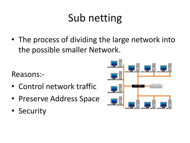 Sub Netting | PPTX | Computer Networking | Computing