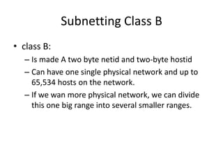 Sub Netting | PPTX | Computer Networking | Computing