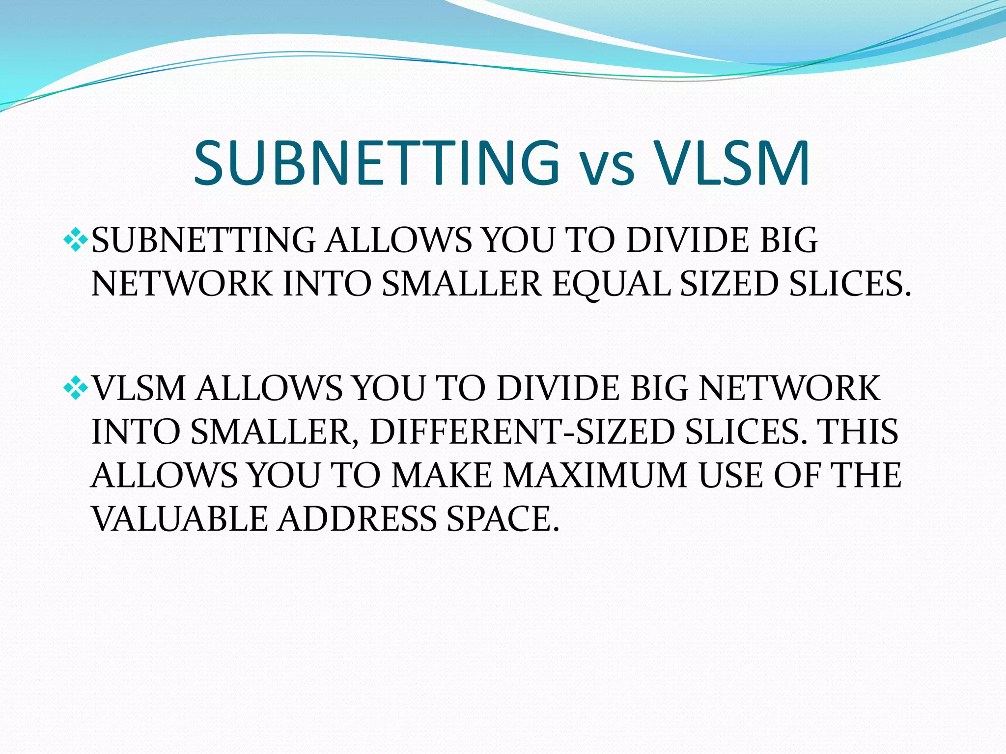 Subnetting | PPTX