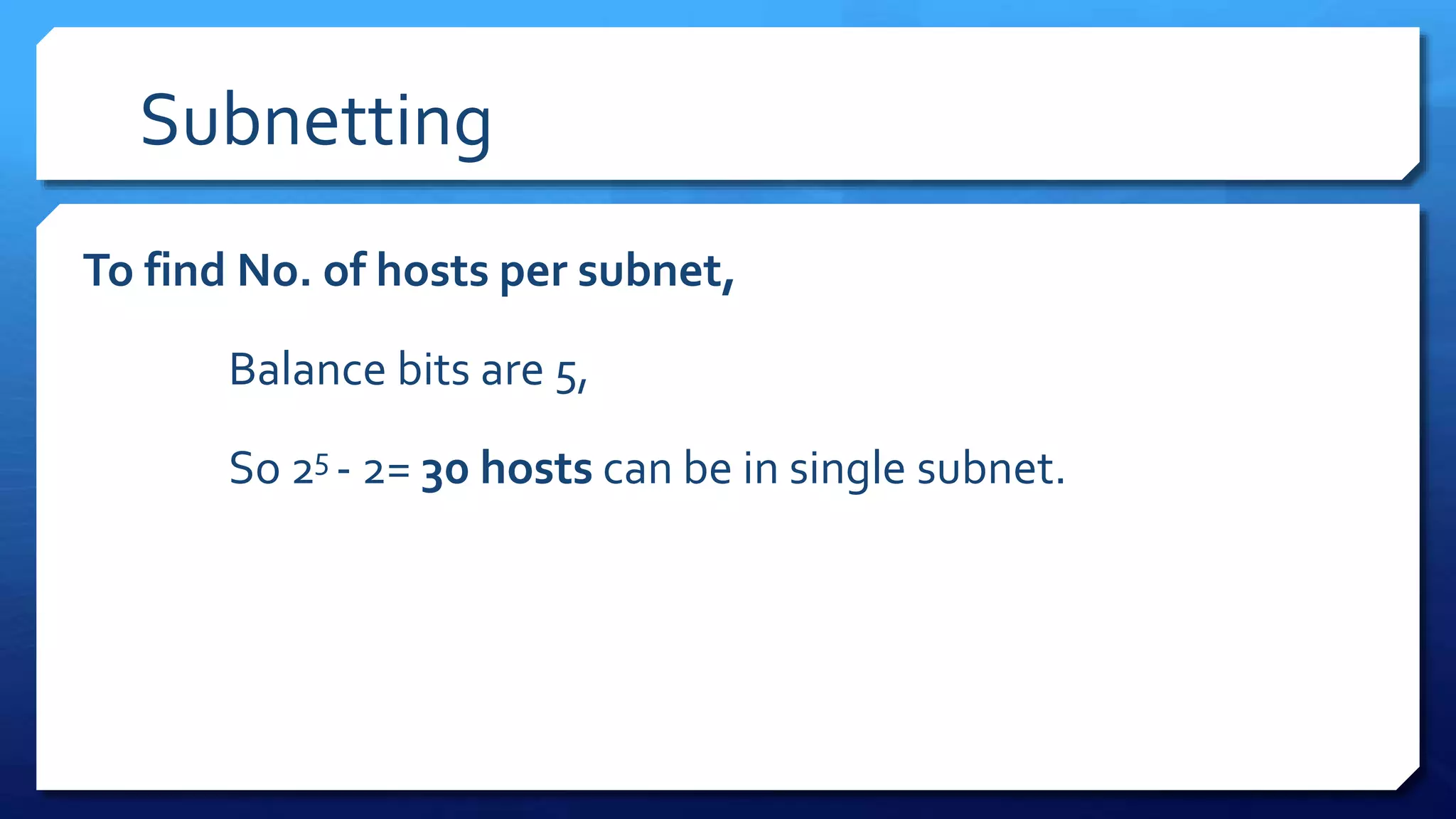 Subnetting | PPSX